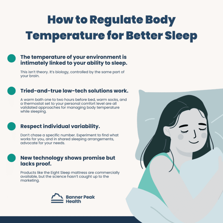 A Doctor Explains How to Regulate Body Temperature at Night